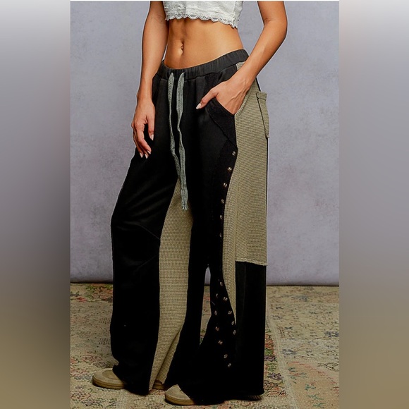 POL | Pants & Jumpsuits | Nwt Pol French Terry Stud Detail Pants | Poshmark